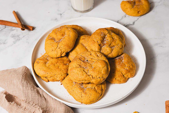 Spiced and Chewy Pumpkin Spice Cookies