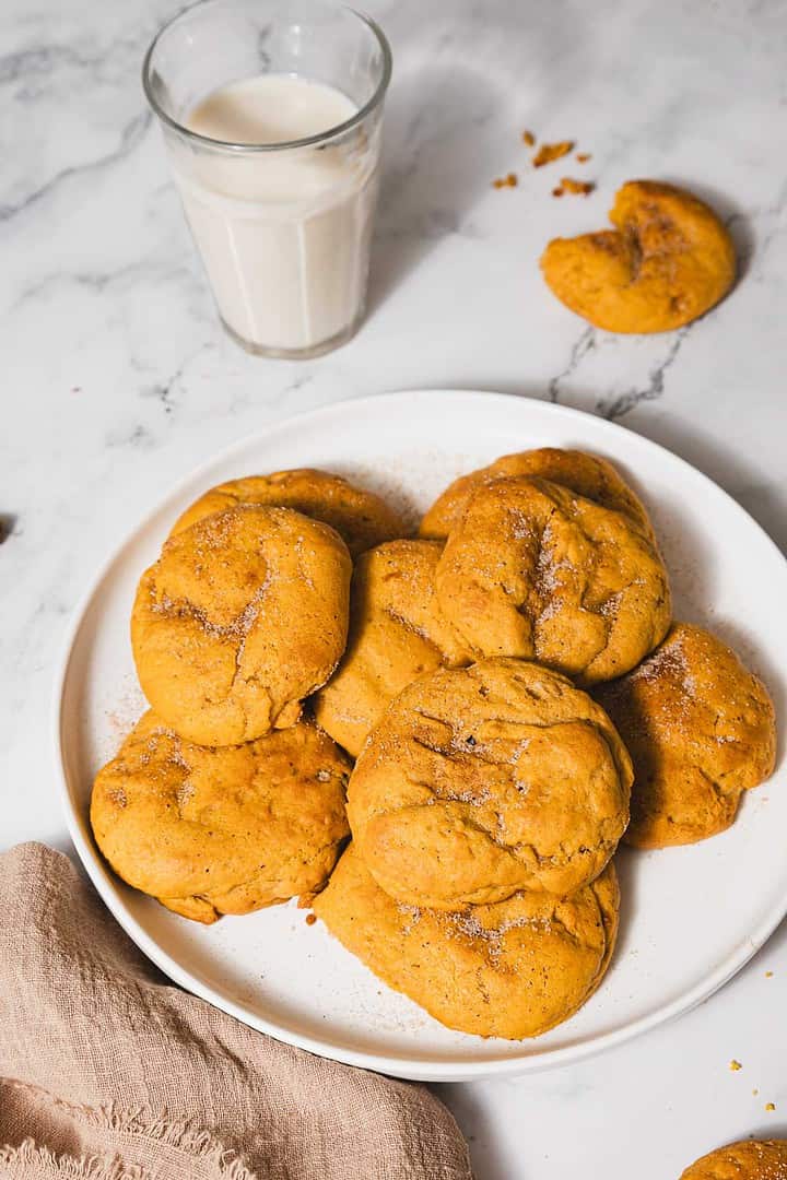 Spiced and Chewy Pumpkin Spice Cookies