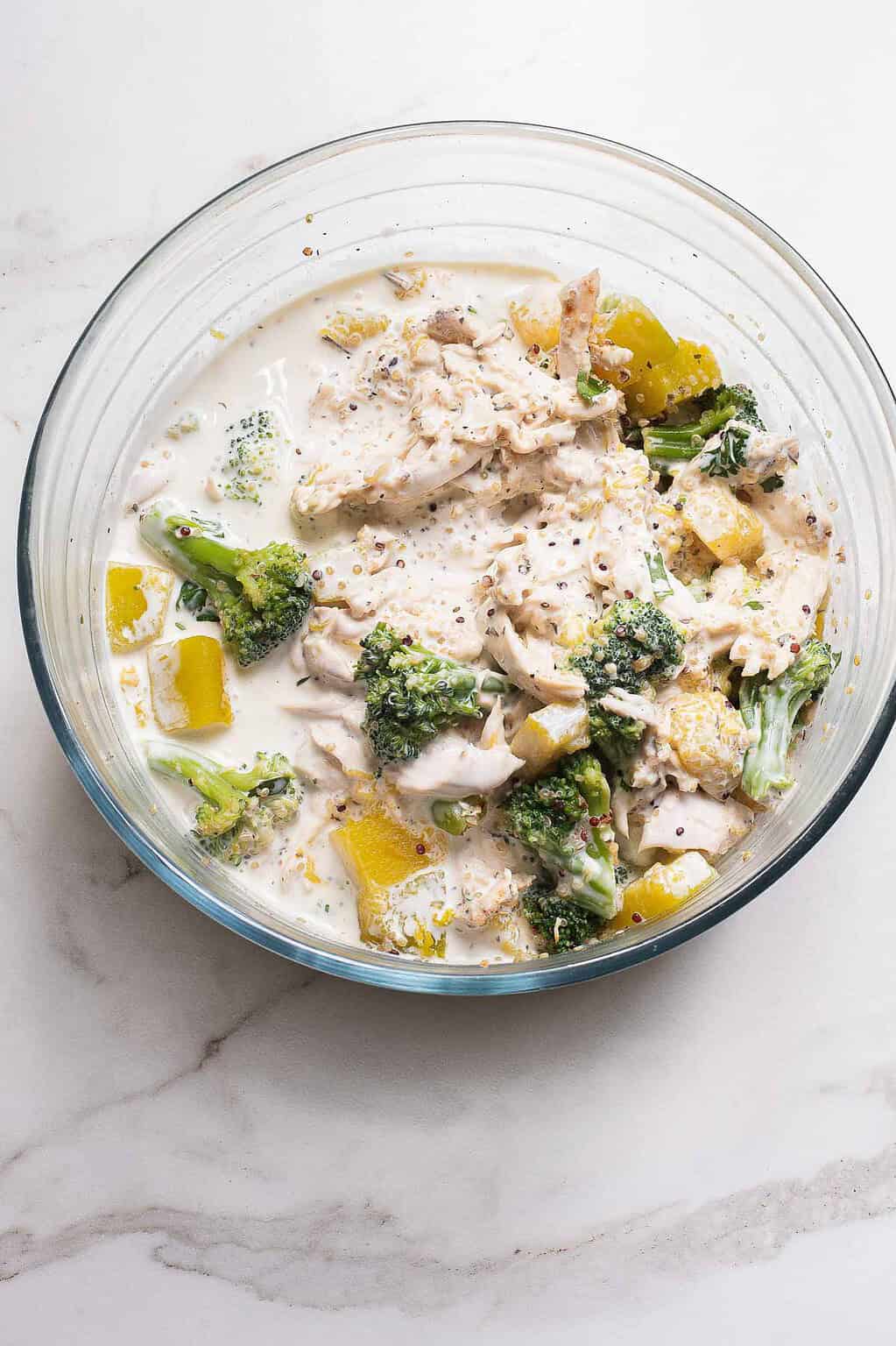 Healthy Quinoa Chicken Casserole with Broccoli and Pumpkin : Thermocookery