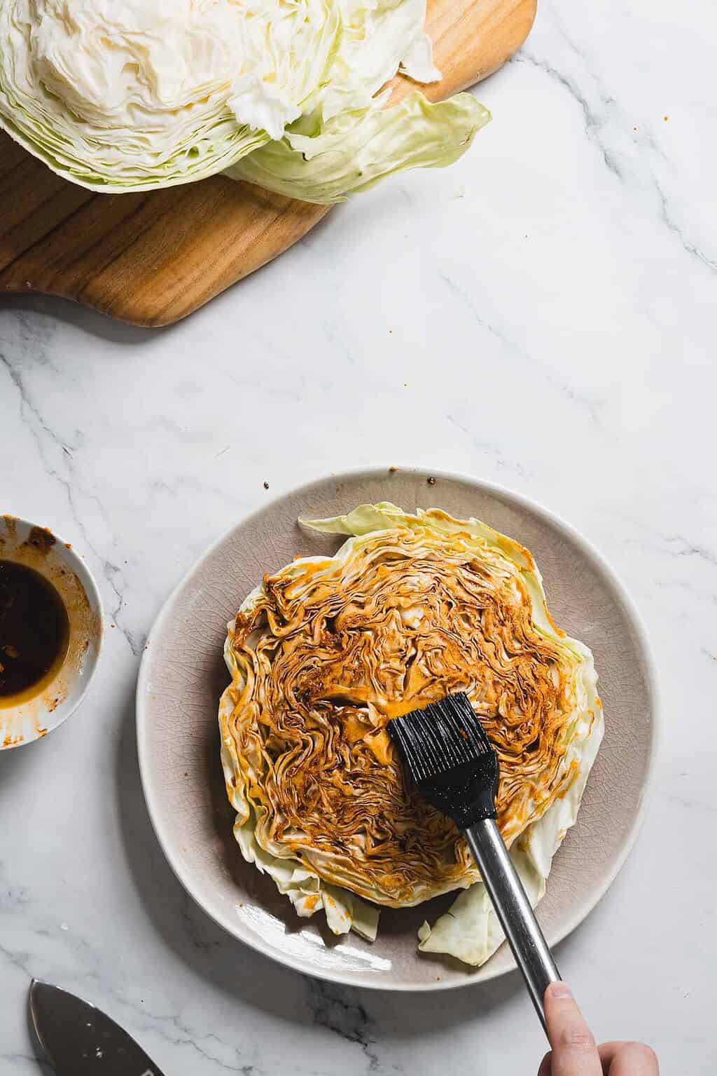 Air Fryer Cabbage Steaks With Goat Cheese and Balsamic Glaze ...
