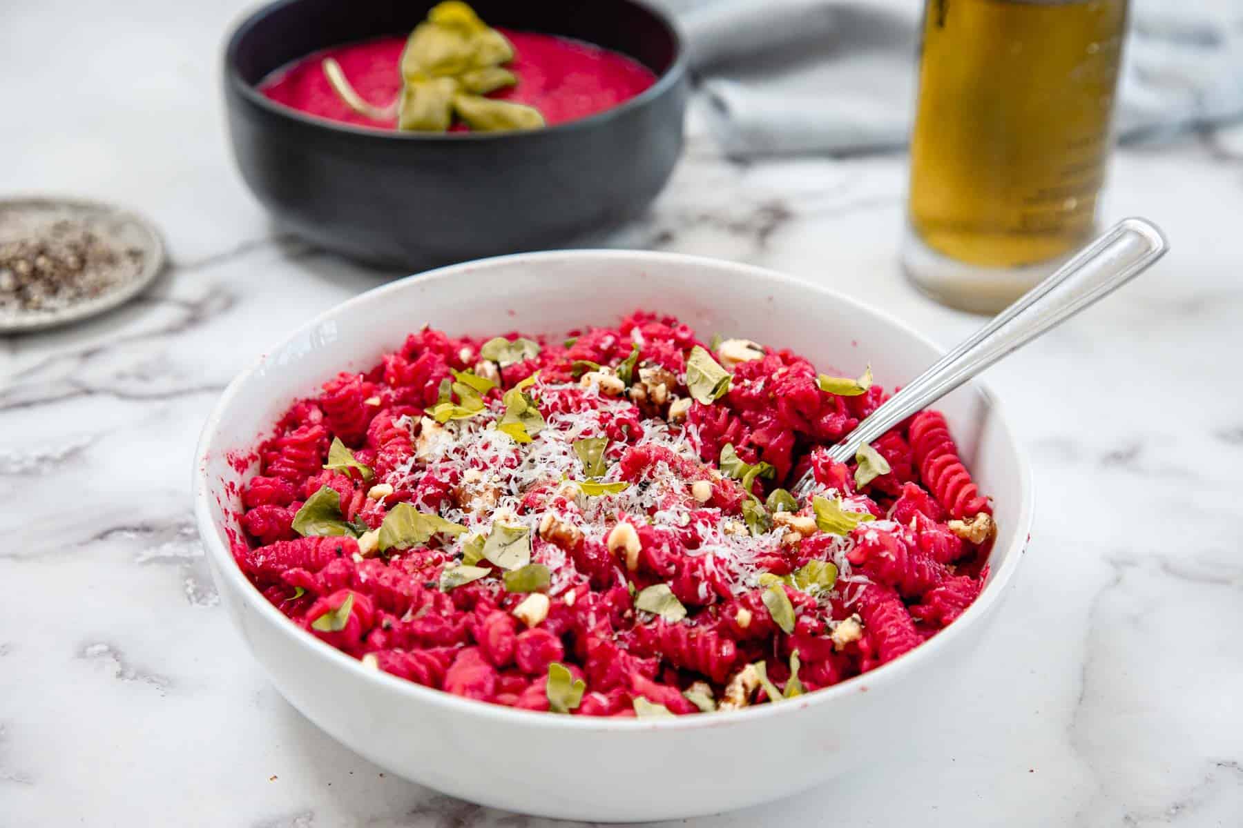 Blender Beet Pasta Sauce with Walnuts : Thermocookery