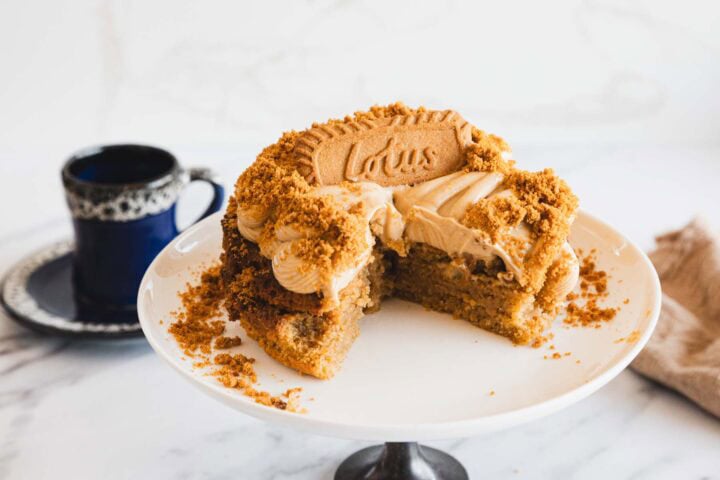 Easy Air Fryer Biscoff Cake : Thermocookery