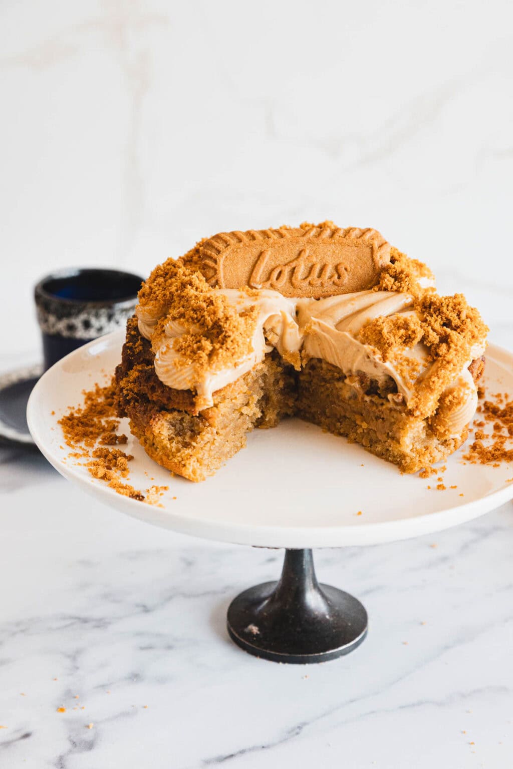 Easy Air Fryer Biscoff Cake : Thermocookery