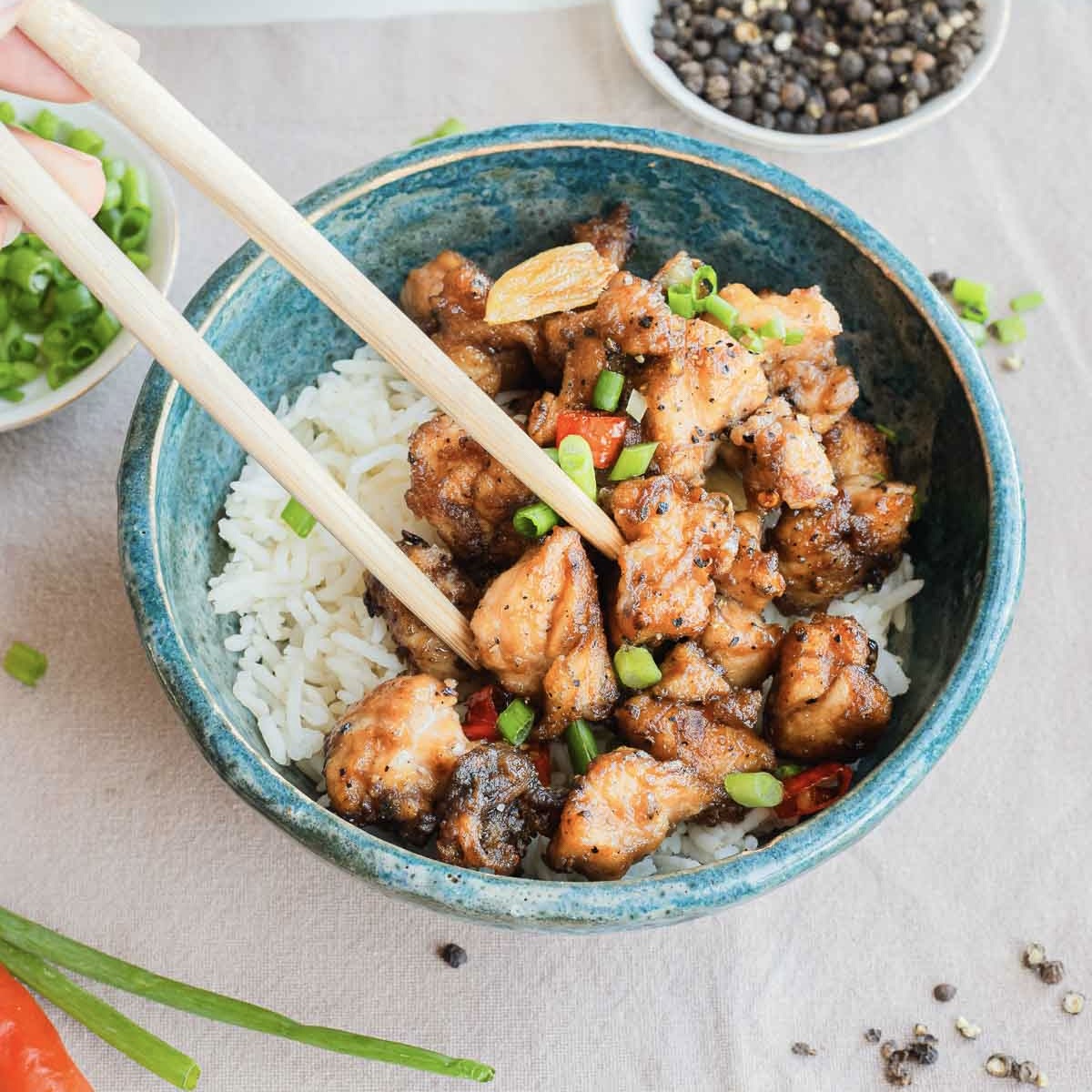 This Salt and Pepper Chicken Stays Crispy Without Deep Frying